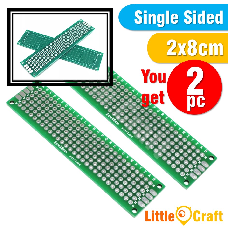 Single Double Sided Protoboard PCB Donut Board Universal 2x8 3x7 4x6 ...