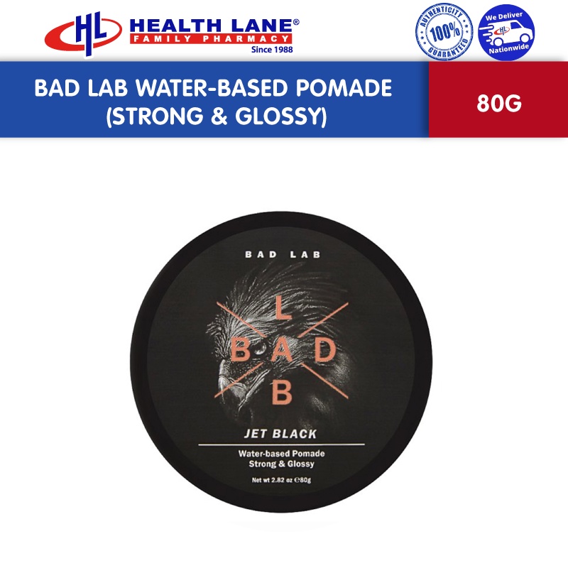 Bad Lab Water-Based Pomade - Strong & Glossy (80g) | Shopee Malaysia