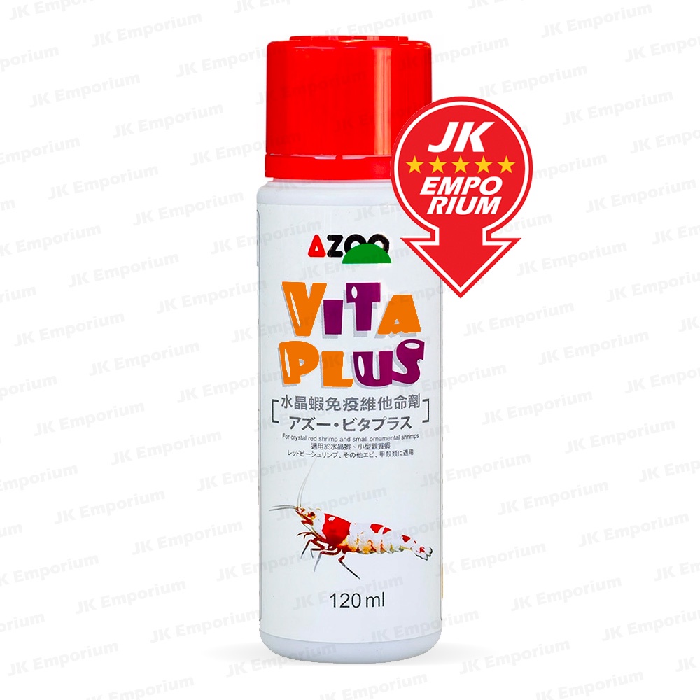 Azoo Vita Plus 120ml Vitamin Immune Crystal Red Shrimp Small Ornamental ...