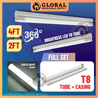 [FULL SET] 2FT 4FT T8 Lampu Kalimantang Set Led Tube Light Lampu Kalimantang LED Set Lampu ...