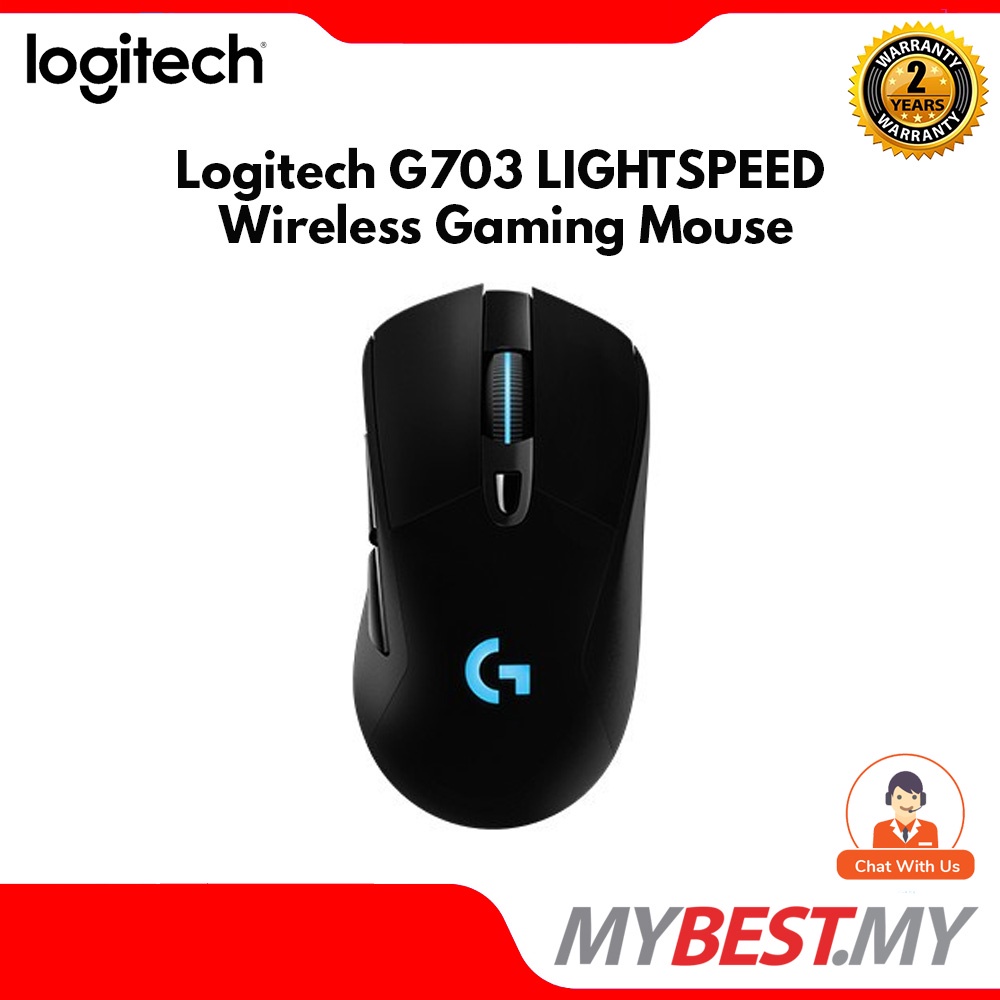 Logitech G703 LIGHTSPEED Wireless Gaming Mouse with HER0 25K Sensor | Shopee Malaysia