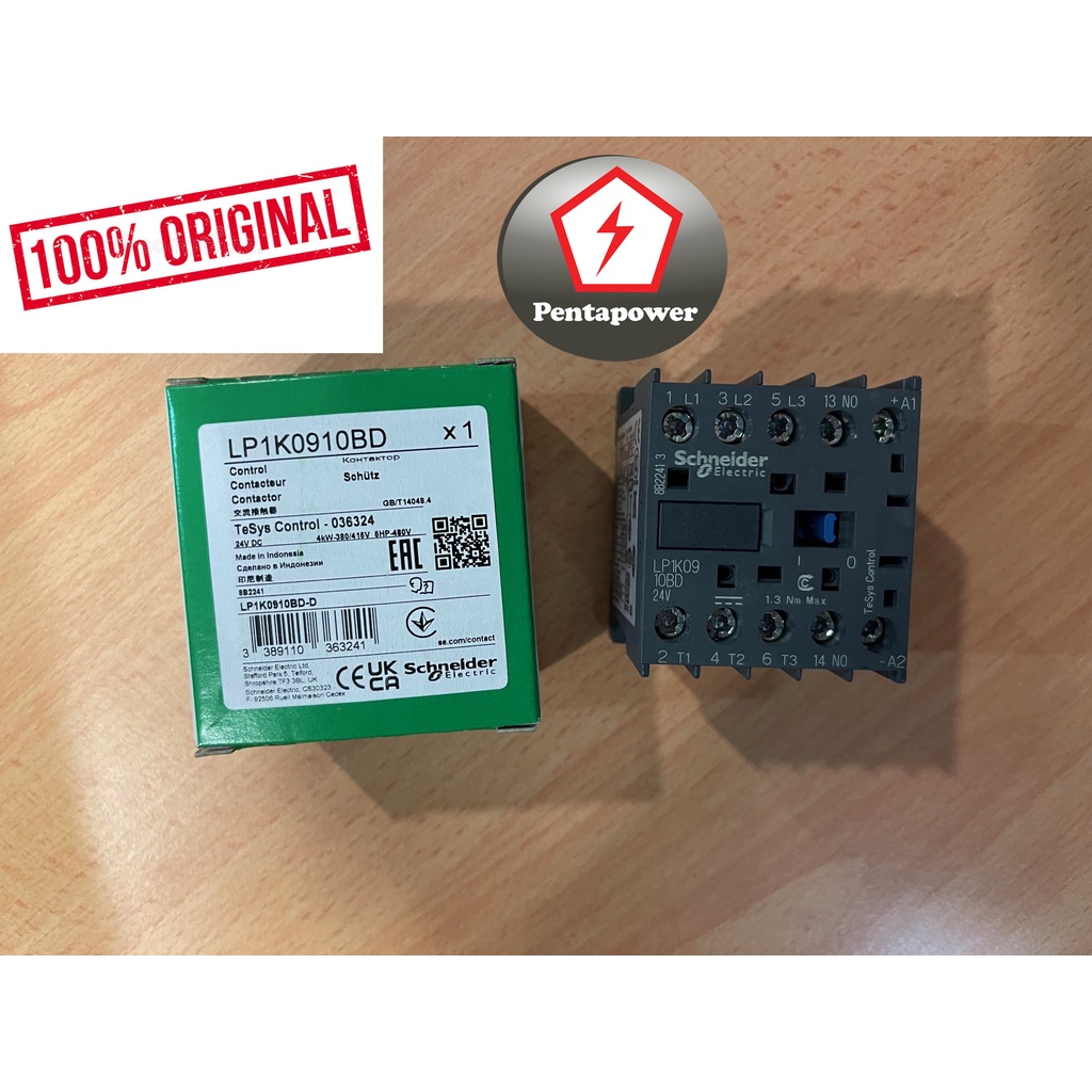 Schneider LP1K0910BD TeSys K contactor - 3P - AC-3