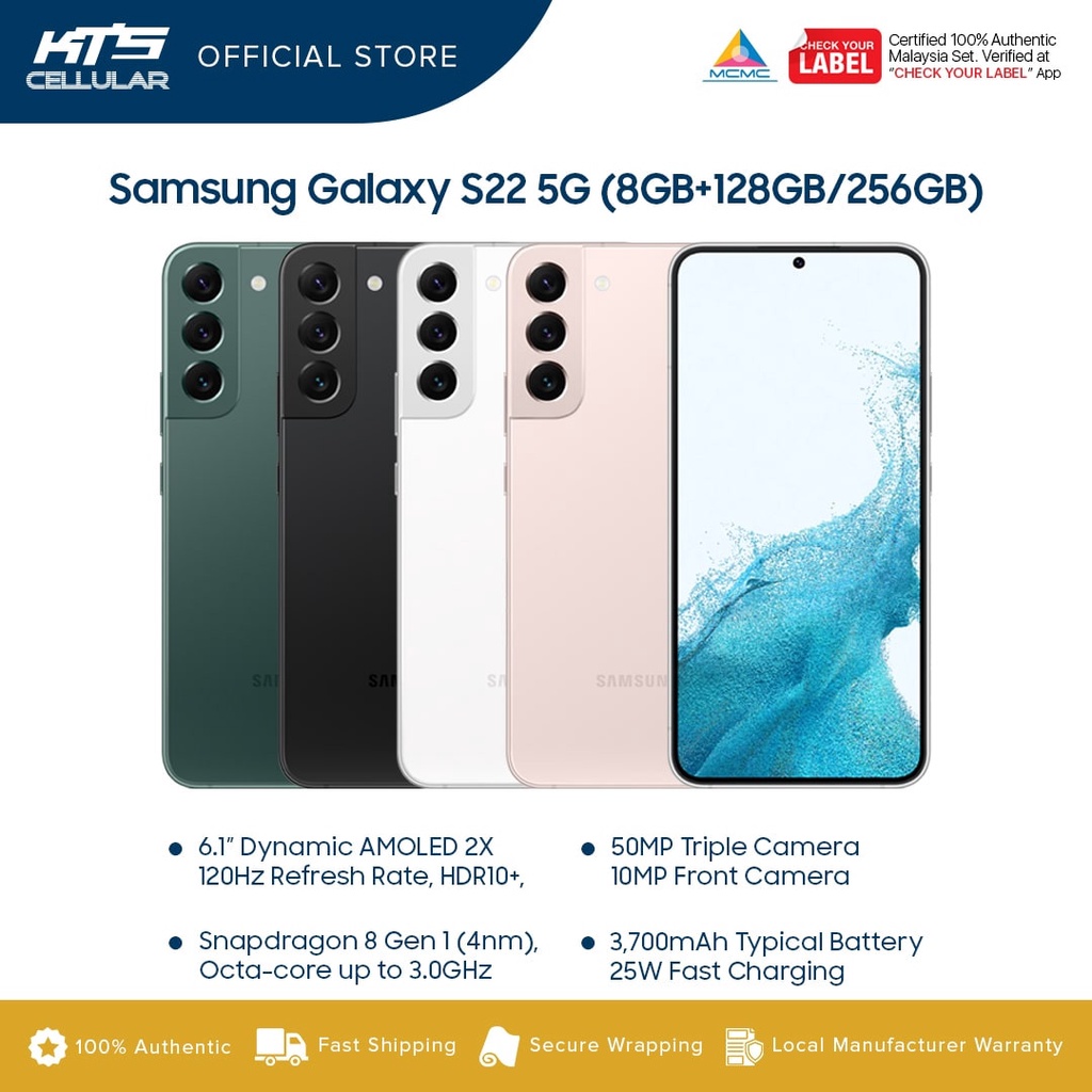 [READY STOCK] Samsung Galaxy S22 5G (8GB+128GB/256GB) Smartphone ...