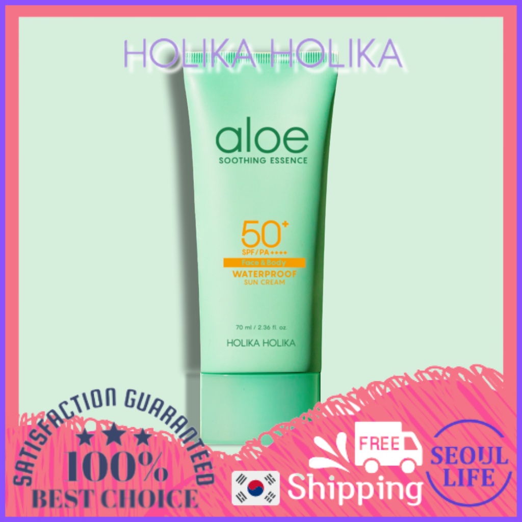 HOLIKA HOLIKA Aloe Soothing Essence Waterproof Sun Cream SPF50+ PA ...