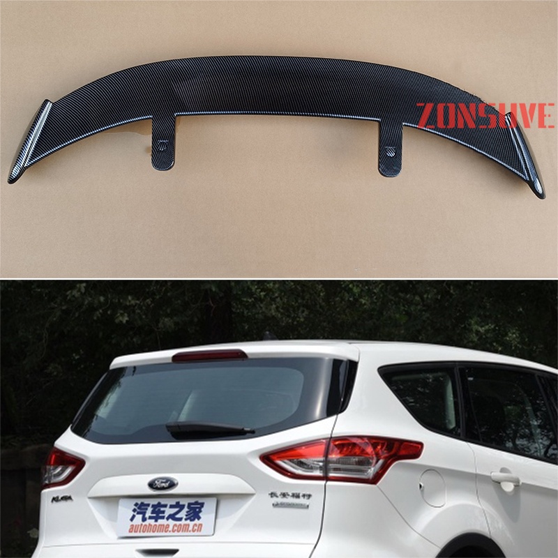 Use For 2013-2020 Ford Kuga Spoiler ABS Plastic Carbon Fiber Look ...