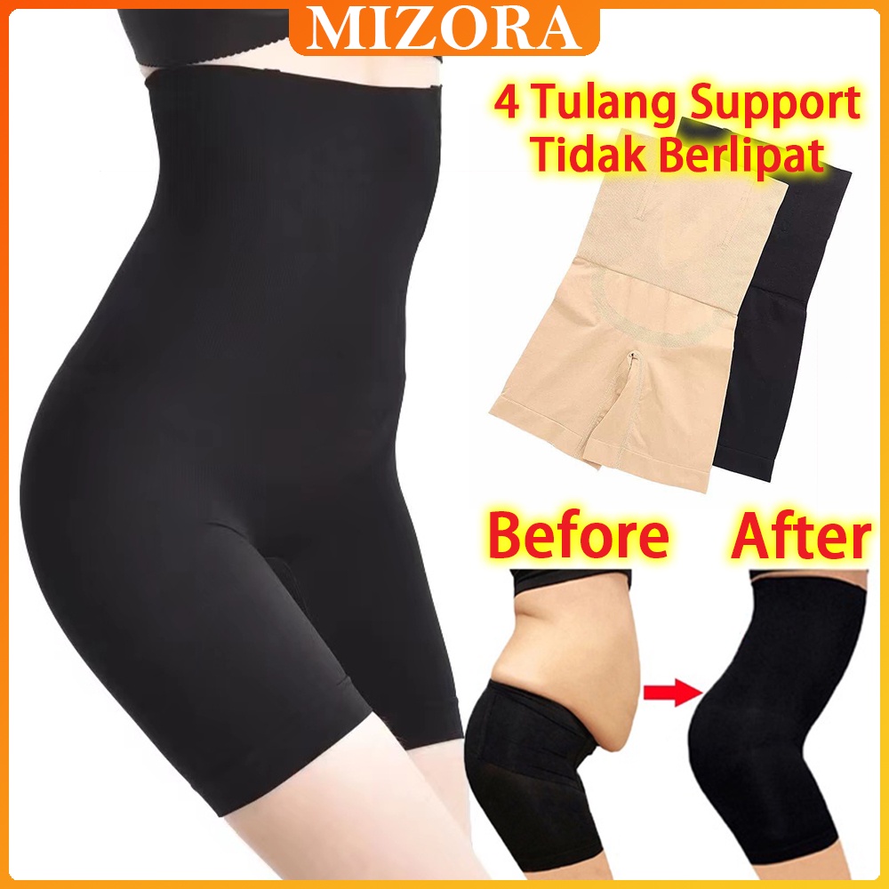 High Waist Slimming Girdle Pants Shapewear Corset Seluar Kurus Perut ...