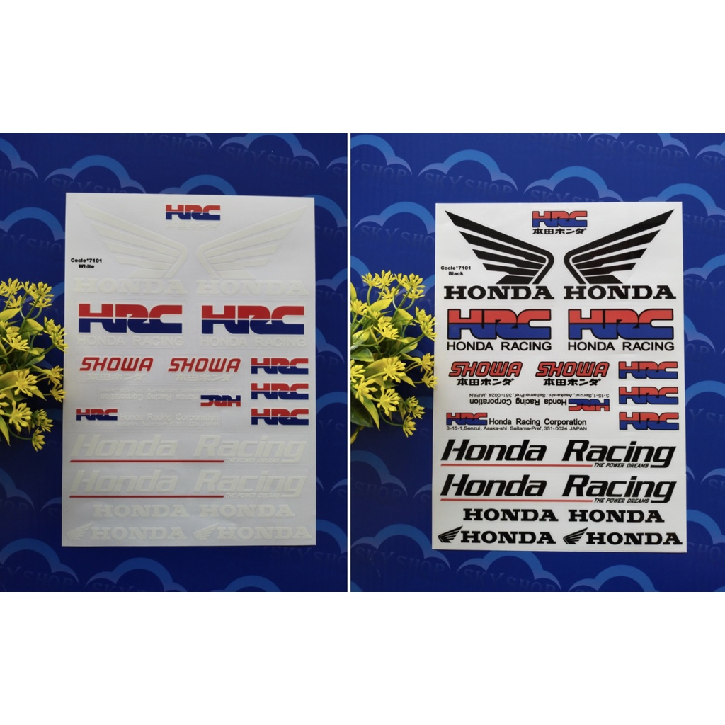 Sticker Honda Racing HRC Sticker Decal Motor/Motorcycle&Car Waterproof ...
