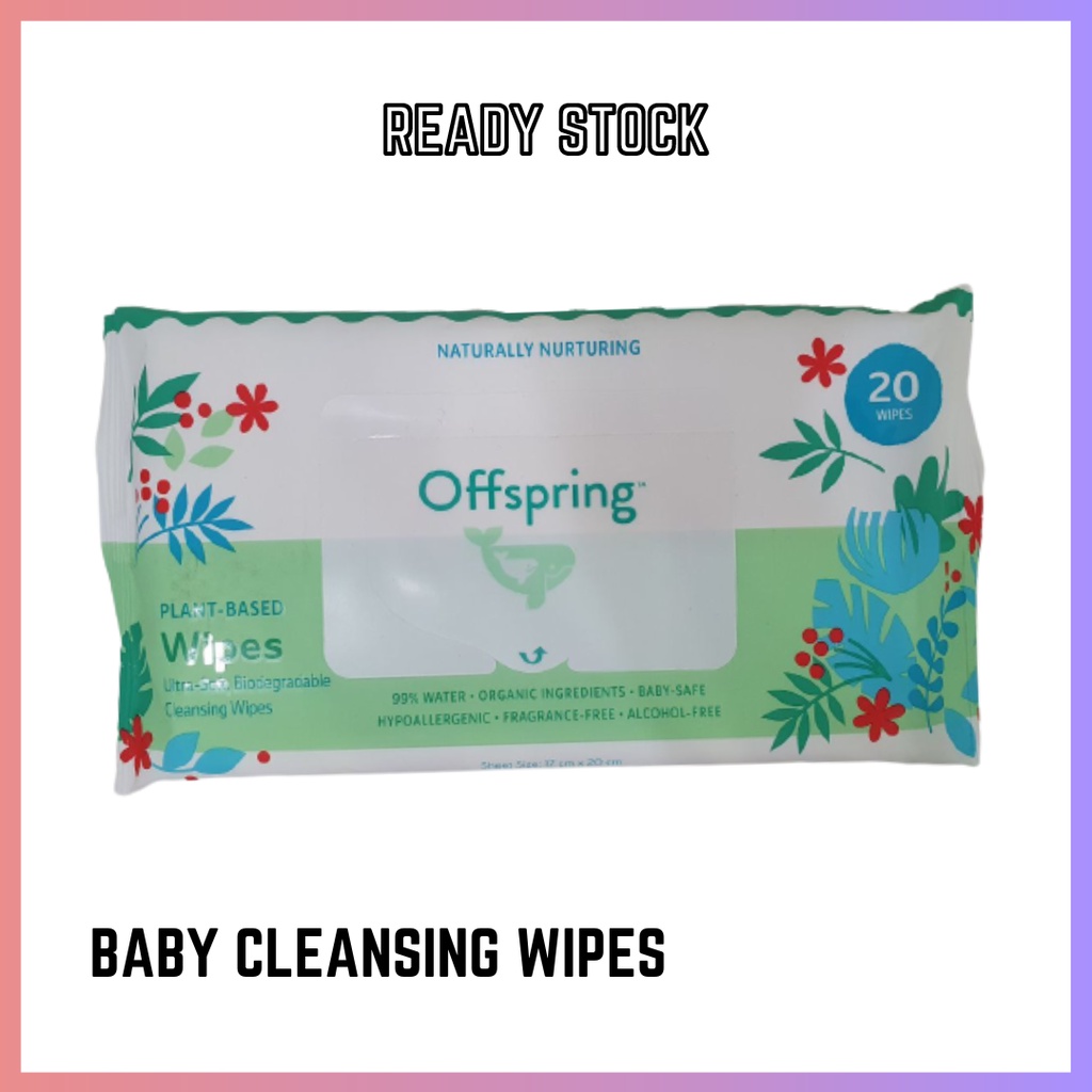 [READY STOCK] Baby Cleansing Wipes (20 Wipes) | Shopee Malaysia