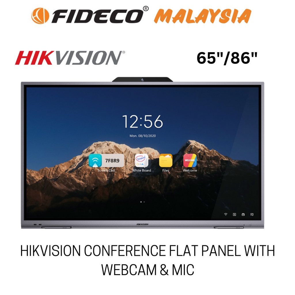 Hikvision 65/86" Interactive LCD Touch Display 4K Interactive Flat ...