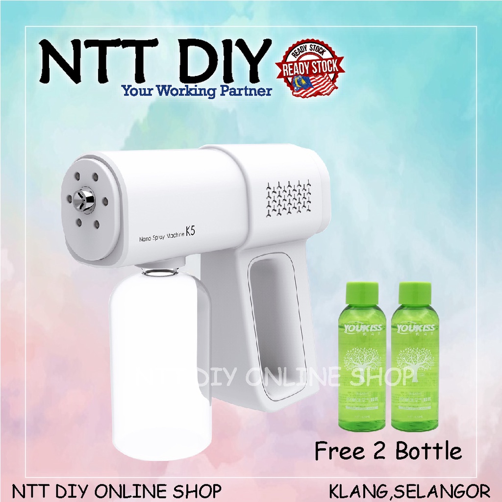 NTT DIY K5 Nano Spray Gun Wireless Atomizer spray Disinfection spray ...