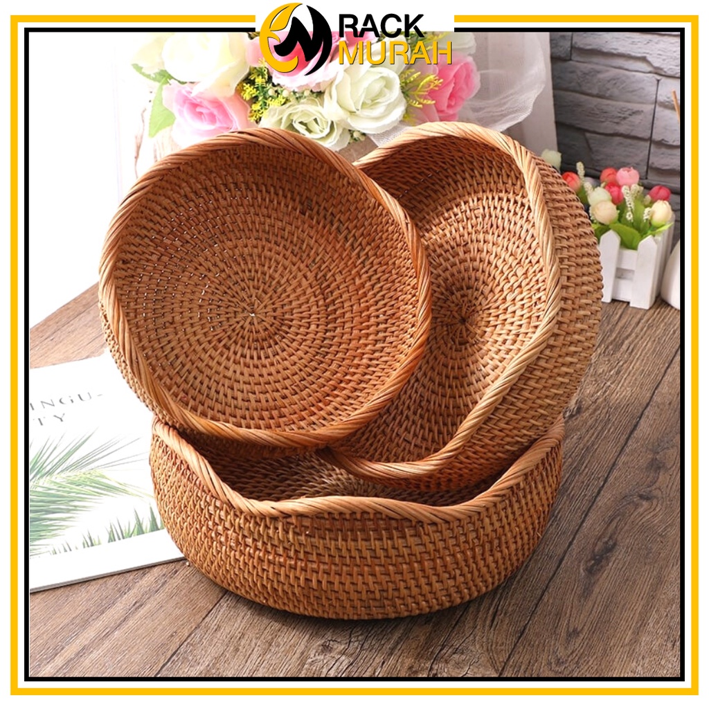 BAMBOO TRAY RATTAN BASKET / BAKUL ROTAN BULUH BERKUALITI | Shopee Malaysia