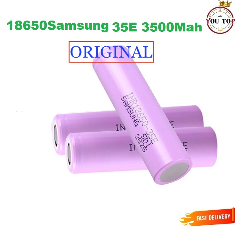 Original Samsung 18650 35E 3500MAH 10A safe and Large-capacity Power ...