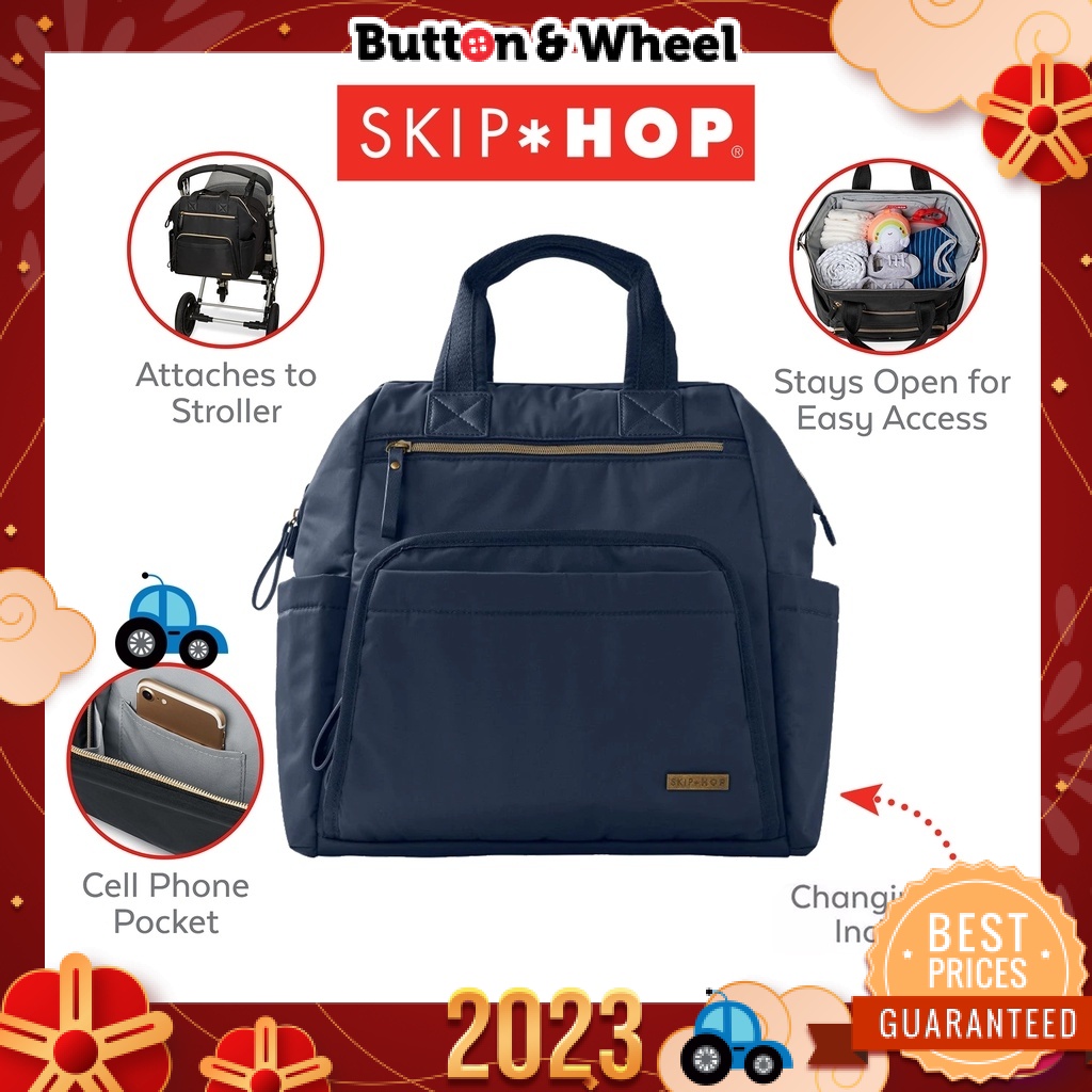 Skip Hop Main Frame Wide Open Backpack - Midnight Navy | Shopee Malaysia
