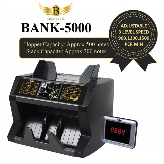 Biosystem Bank-5000 Bank Money Note Counter Counting Machine Bank5000 ...