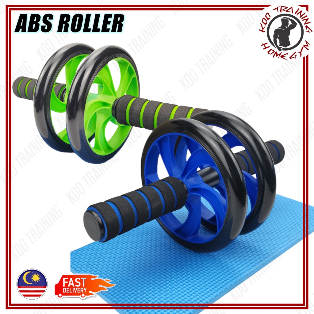 Abs Exercise Equipment Double Wheel Roller Abdominal Muscle Workout ...
