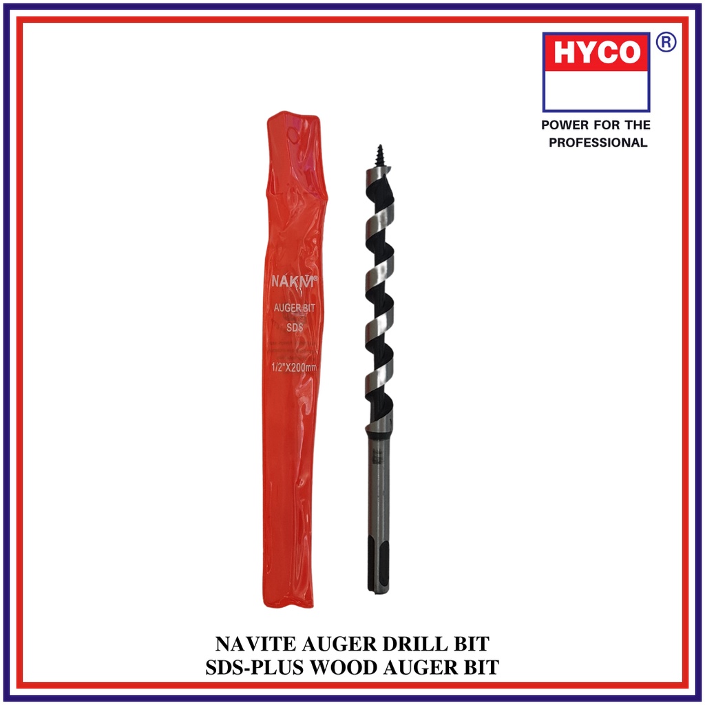 NAVITE SDS PLUS Woos Auger Drill Bit ( 6MM - 25MM) | Shopee Malaysia