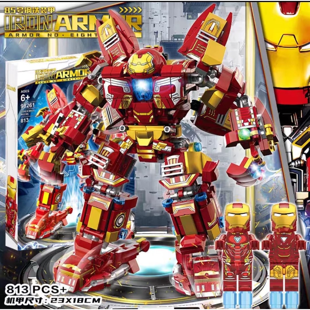 818 BLOCK : HULK BUSTER MK05 MECH BUILDING BLOCK (98261) | Shopee Malaysia