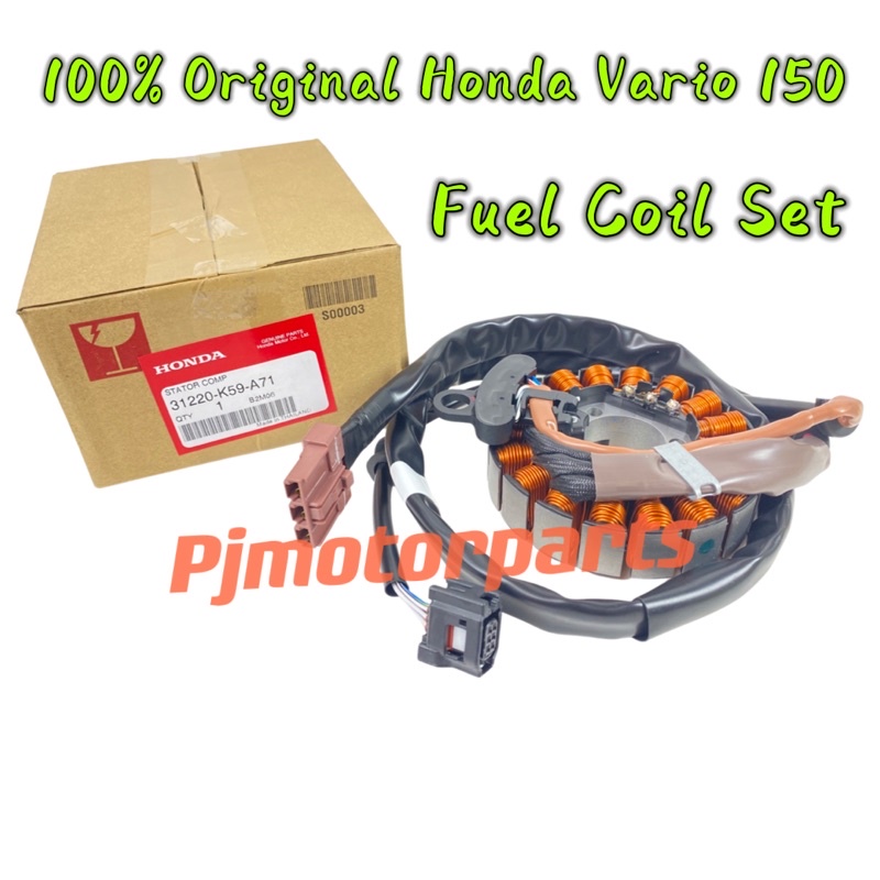 Vario 150 Vario150 (100% Original Honda) Fuel Coil Set / Field Coil ...