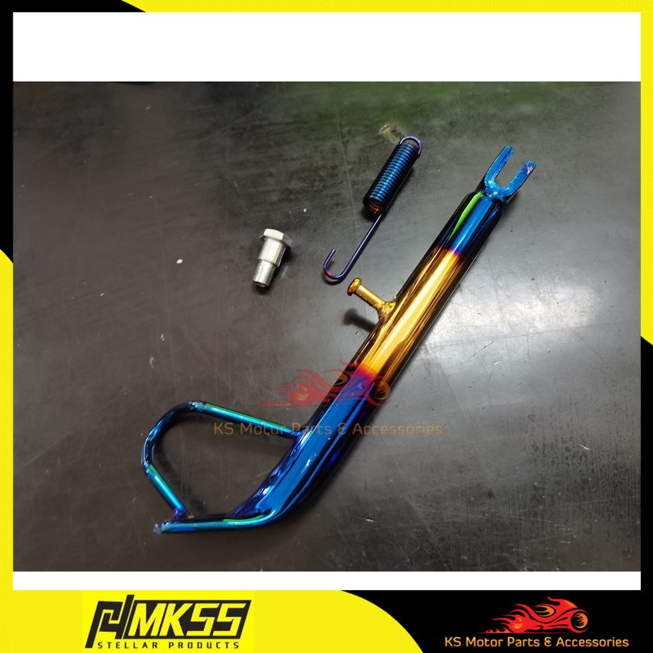 READY STOCK 25CM Y15ZR EX5 DREAM WAVE Y15 SIDE STAND TITANIUM UNIVERSAL ...