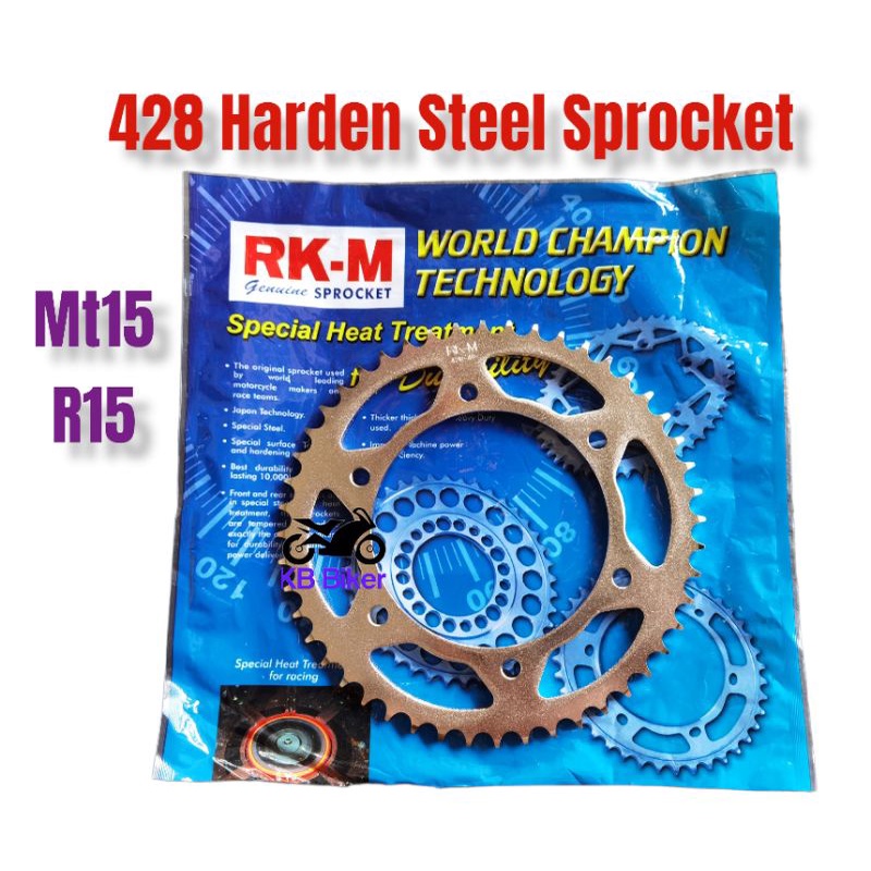 Sprocket Spoket RKM RK-M Yamaha R15 R15 MT15 MT 15 YZF 46 47 48 49 50 ...