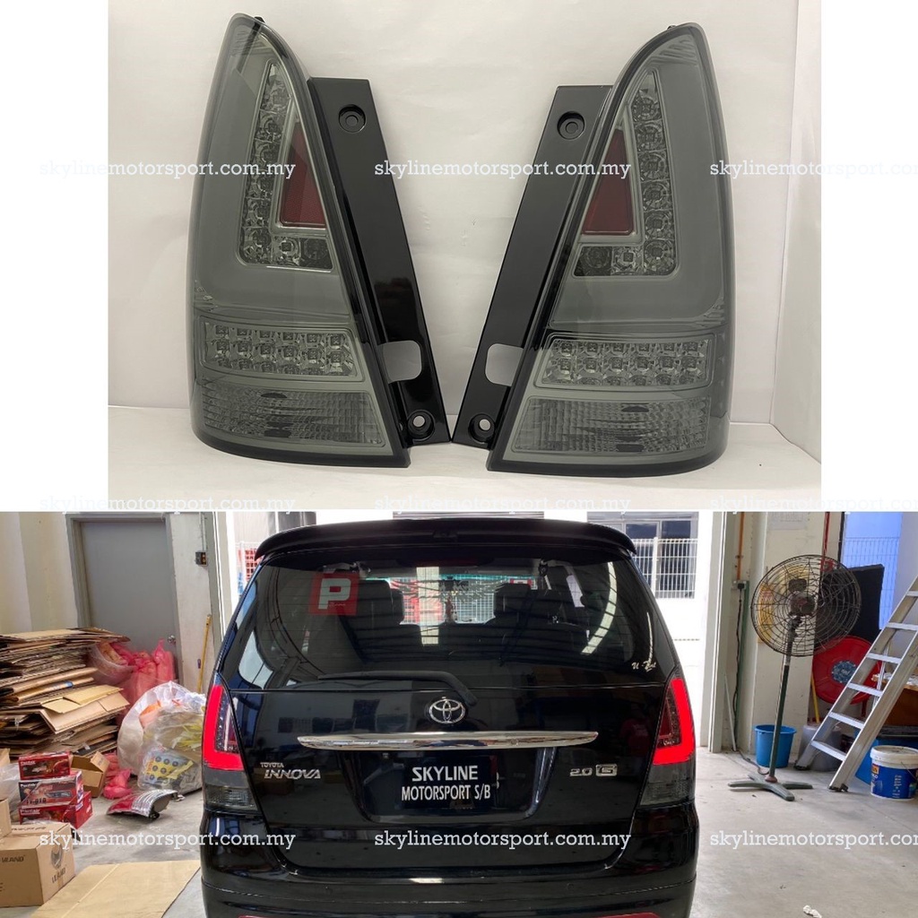 Toyota Innova Led Tail Lamp Light Bar Smoke 100% Taiwan 2004 2005 2006 ...