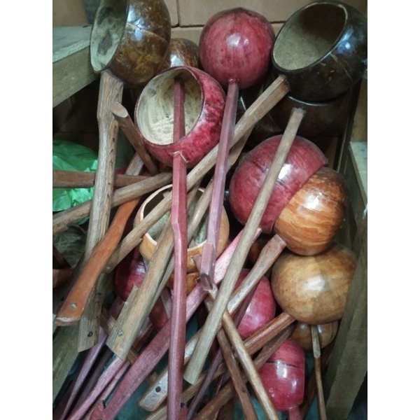 Batok kelapa buatan tangan untuk ceduk air | Shopee Malaysia