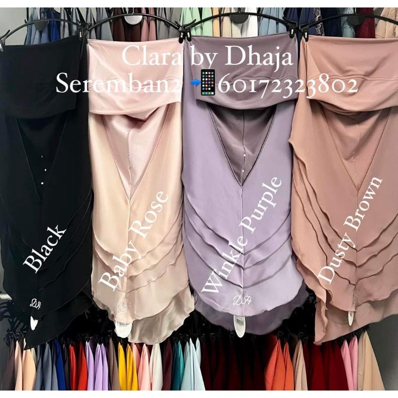 Clara by Dhaja Tudung Sarung Premium 💯 Authentic | Shopee Malaysia