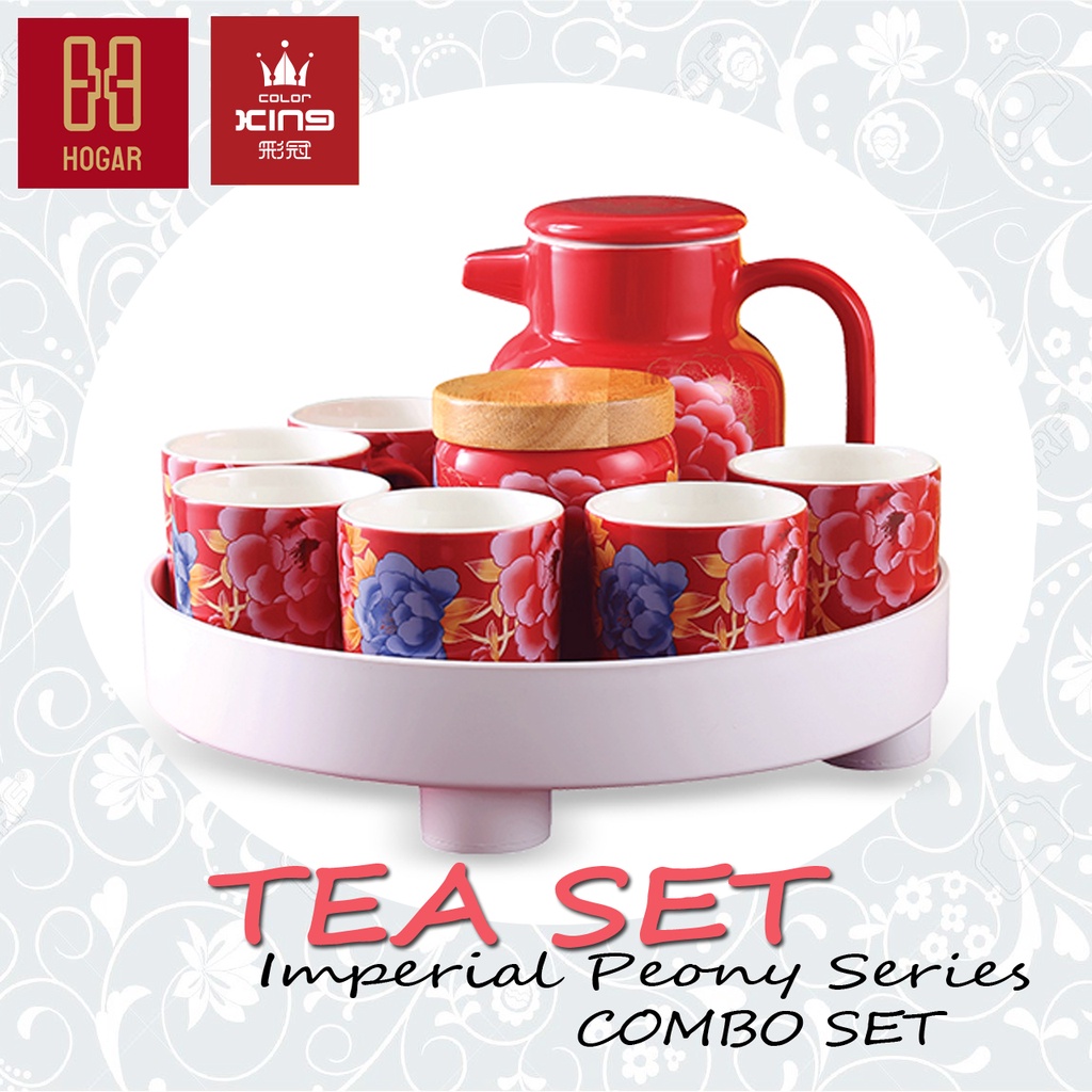 Color King Tea Pot Set 3617-9s | Ceramic Tea Pot | Ceramic Canister ...