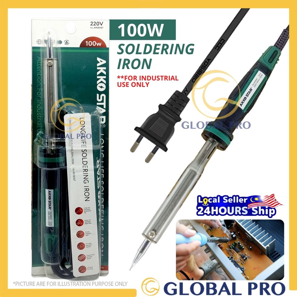 100W Soldering Iron Kit Pateri Solder Set Welding Soldering Circuit ...