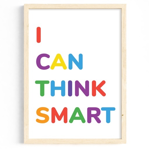 Kids Poster Think smart SIZE A4 A3 | Shopee Malaysia