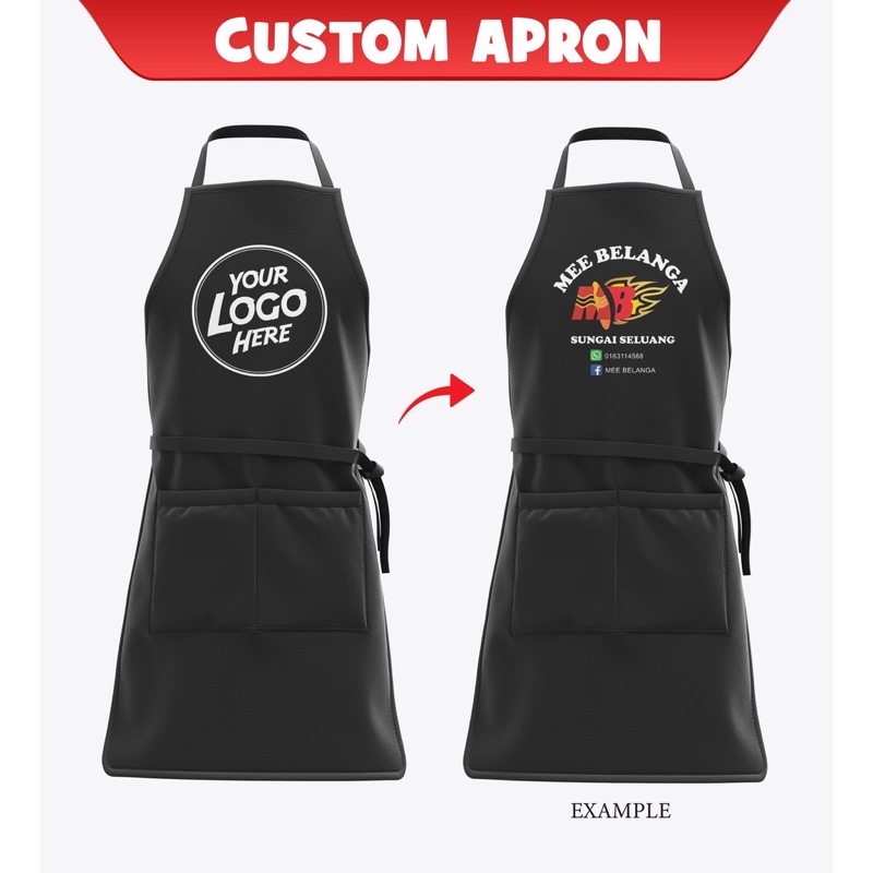 CUSTOM MADE APRON | CUSTOM PRINTING | Shopee Malaysia