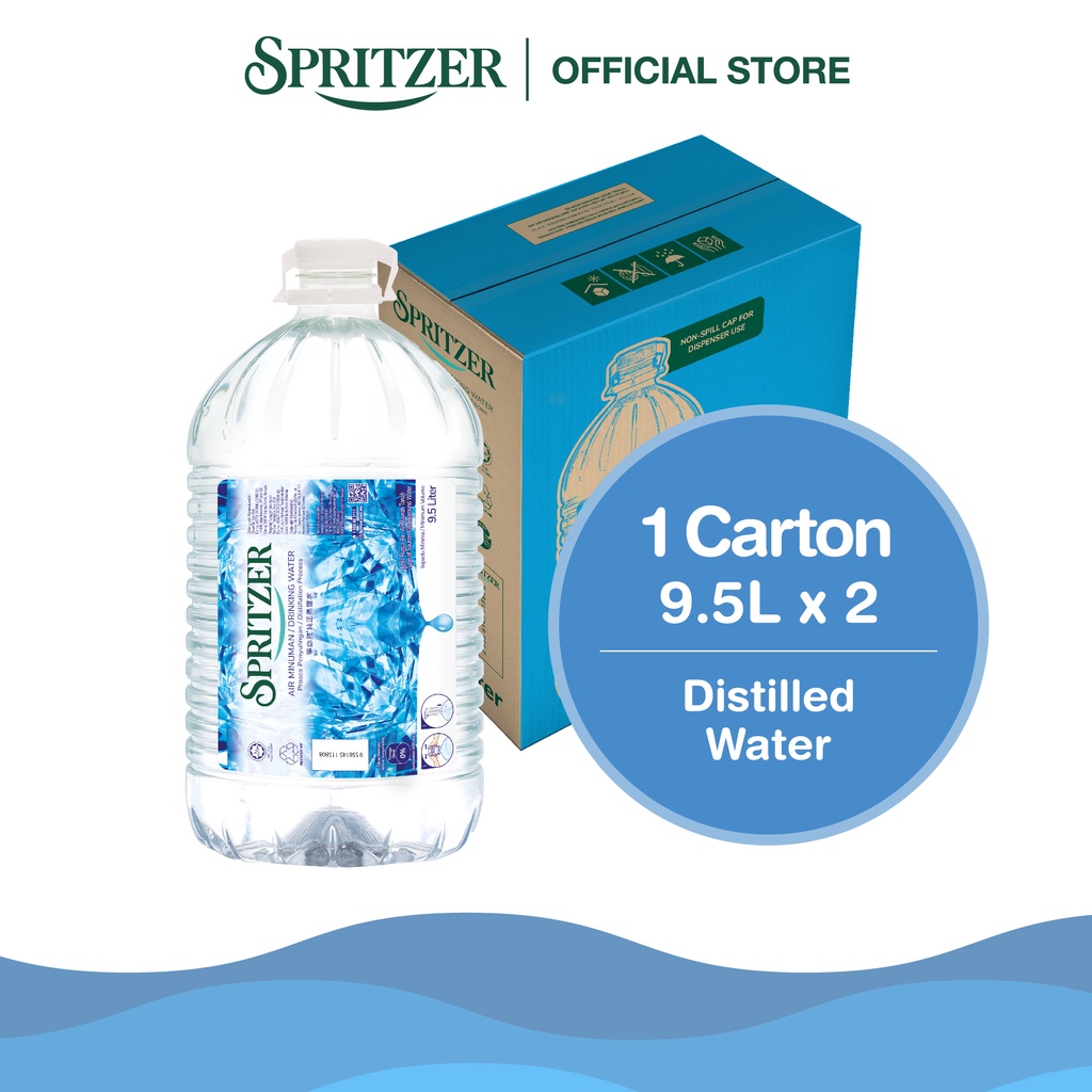 Spritzer Distilled Water (9.5L X 2) | Shopee Malaysia