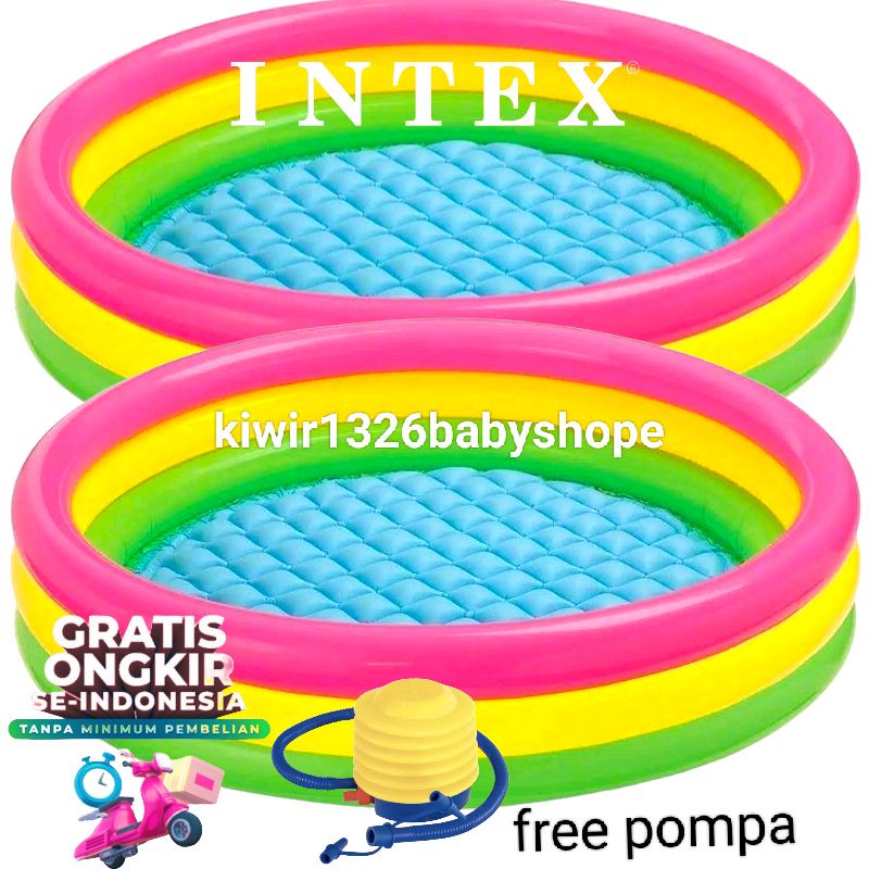 Intex Pelangi Children's Pool / intex Rubber Pool / intex Swimming Pool ...