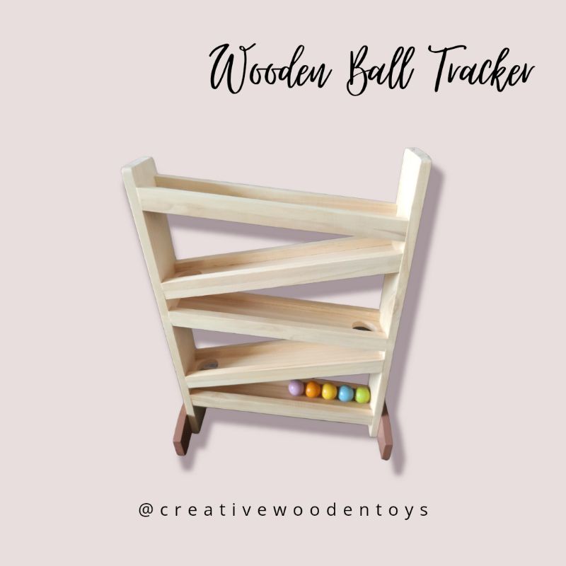KAYU Wooden Ball Tracker, Wooden Ball Toy, sensory Ball Tracker ...
