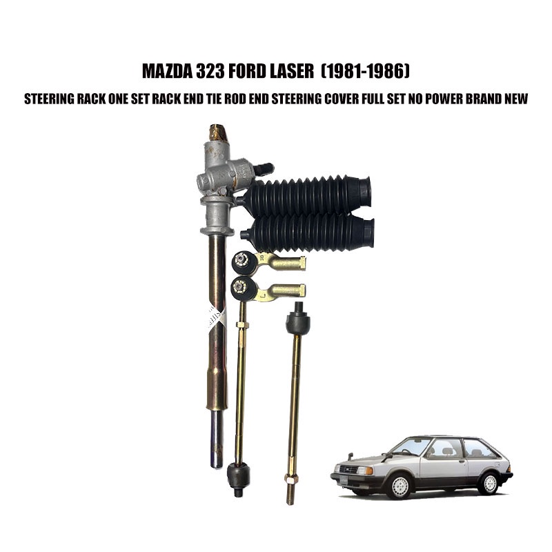 MAZDA 323 FORD LASER NO POWER STEERING RACK RACK END TIE ROD END COVER ...