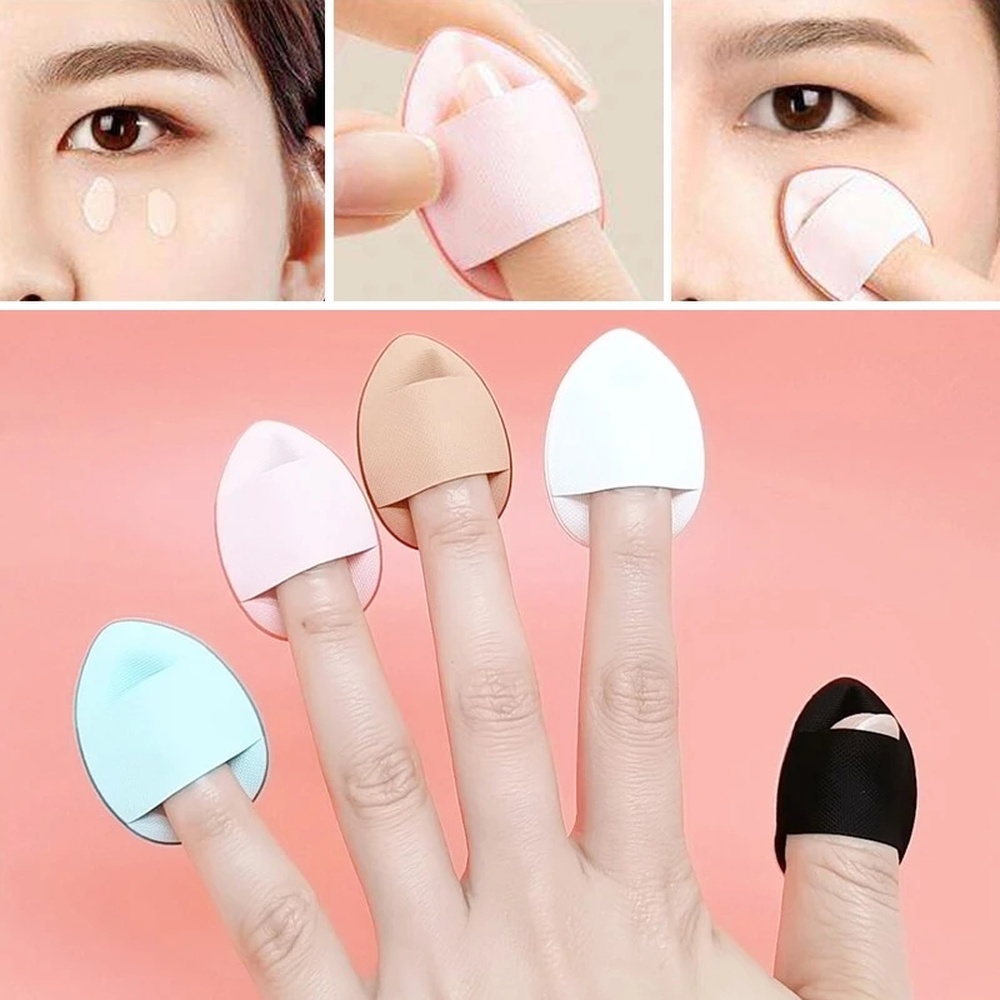 Mini Size Finger Puff Set Makeup Sponge Concealer Foundation Detail ...