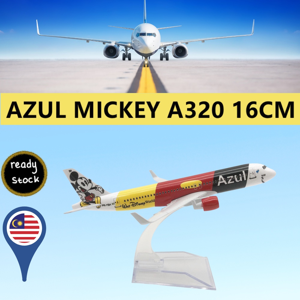 Azul Airbus A320 Neo with Mickey Mouse Cargo Passenger Diecast ...