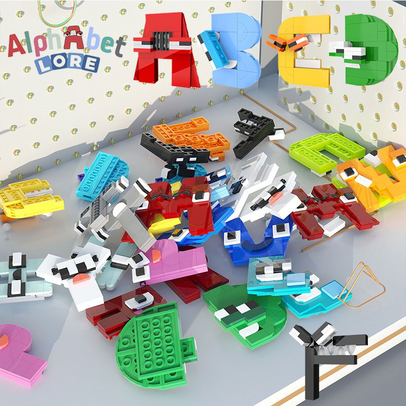 Creative Lore Alphabet Building Blocks Model Ornament Kids Christmas ...