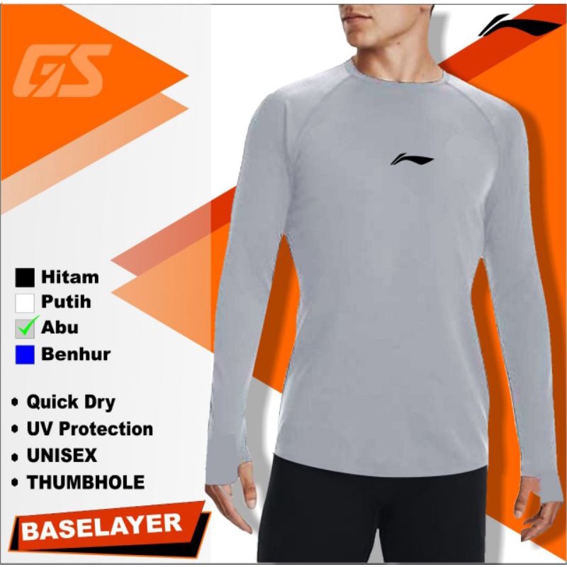 Adult long Baslayer inner sports jersey badminton cuff | Shopee Malaysia