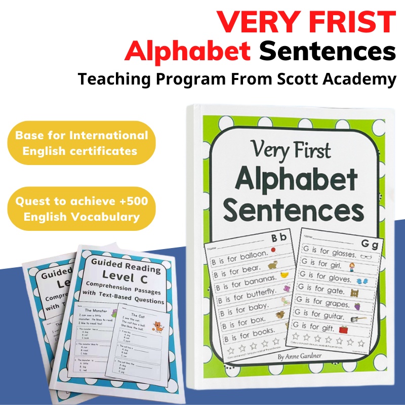 Very First Alphabet Sentences Colour Printing English book for kid 2 ...