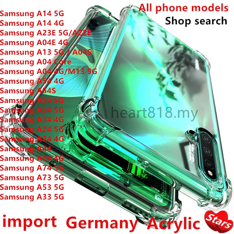 Acrylic phone case/Samsung Galaxy A04E A22E A23E A14 A04 A04S A74 A54 A54S A44 A34 A24 A73 A53 ...