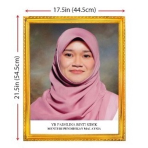 Bingkai Potret Menteri Pendidikan (1 set) | Shopee Malaysia
