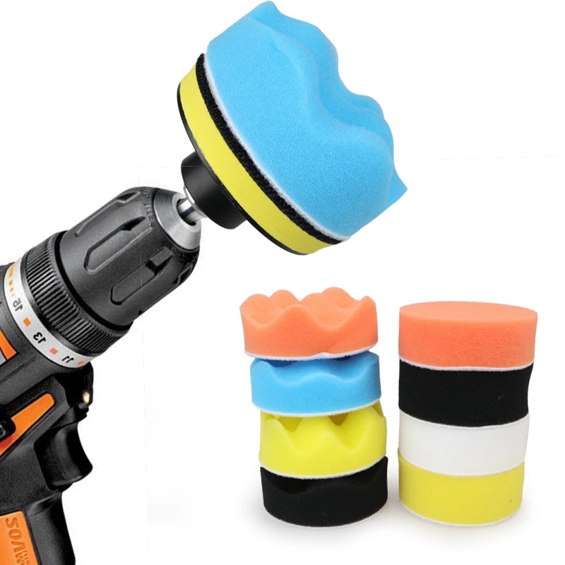 New PGP001 3-7 Inch Self-Adhesive Car Polishing Disc Set - Sponge Wheel ...