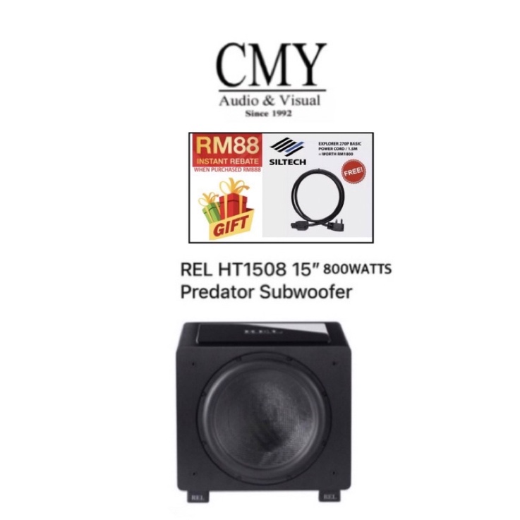 REL Acoustics S/812 +FREE GIFT 🎁 +DISCOUNT VOUCHER RM88 Subwoofer ...