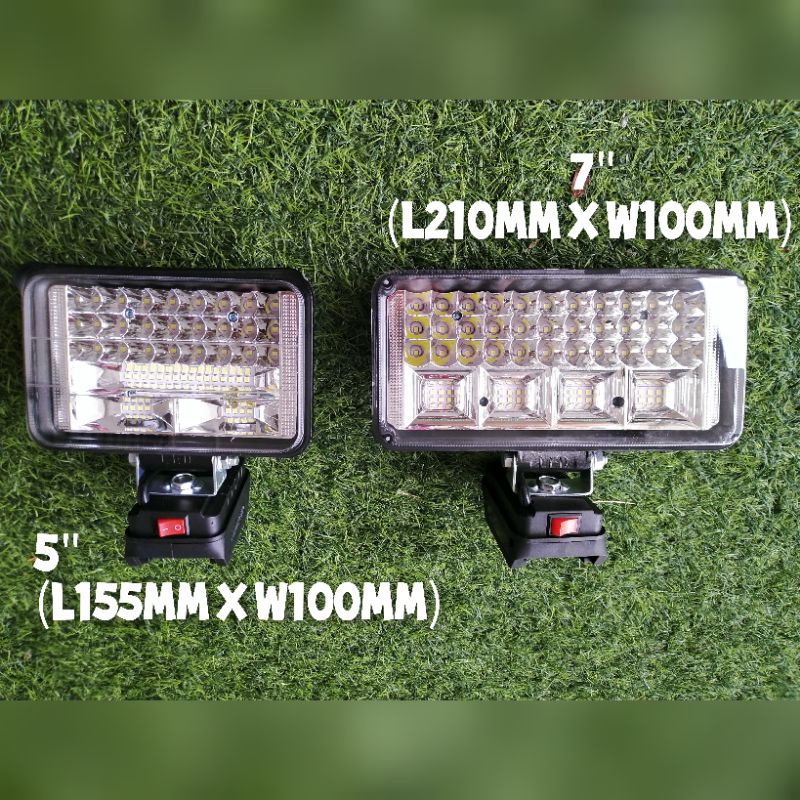5"+7" Inch 48pcs LED Work Light for MCTO 21V Lithium Batteries Super ...