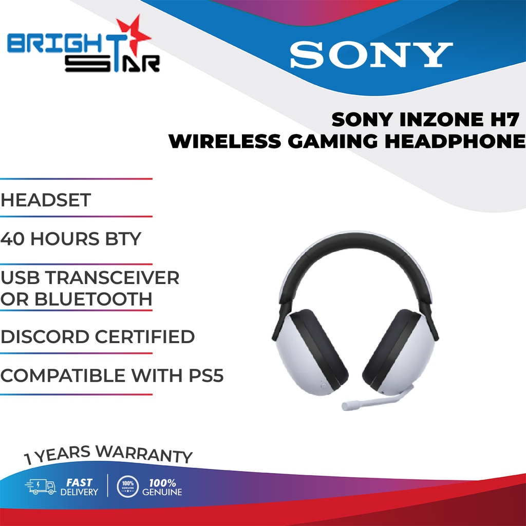 SONY INZONE H3,H7,H9 WIRED GAMING HEADPHONE / DISCORD CERTIFIED ...