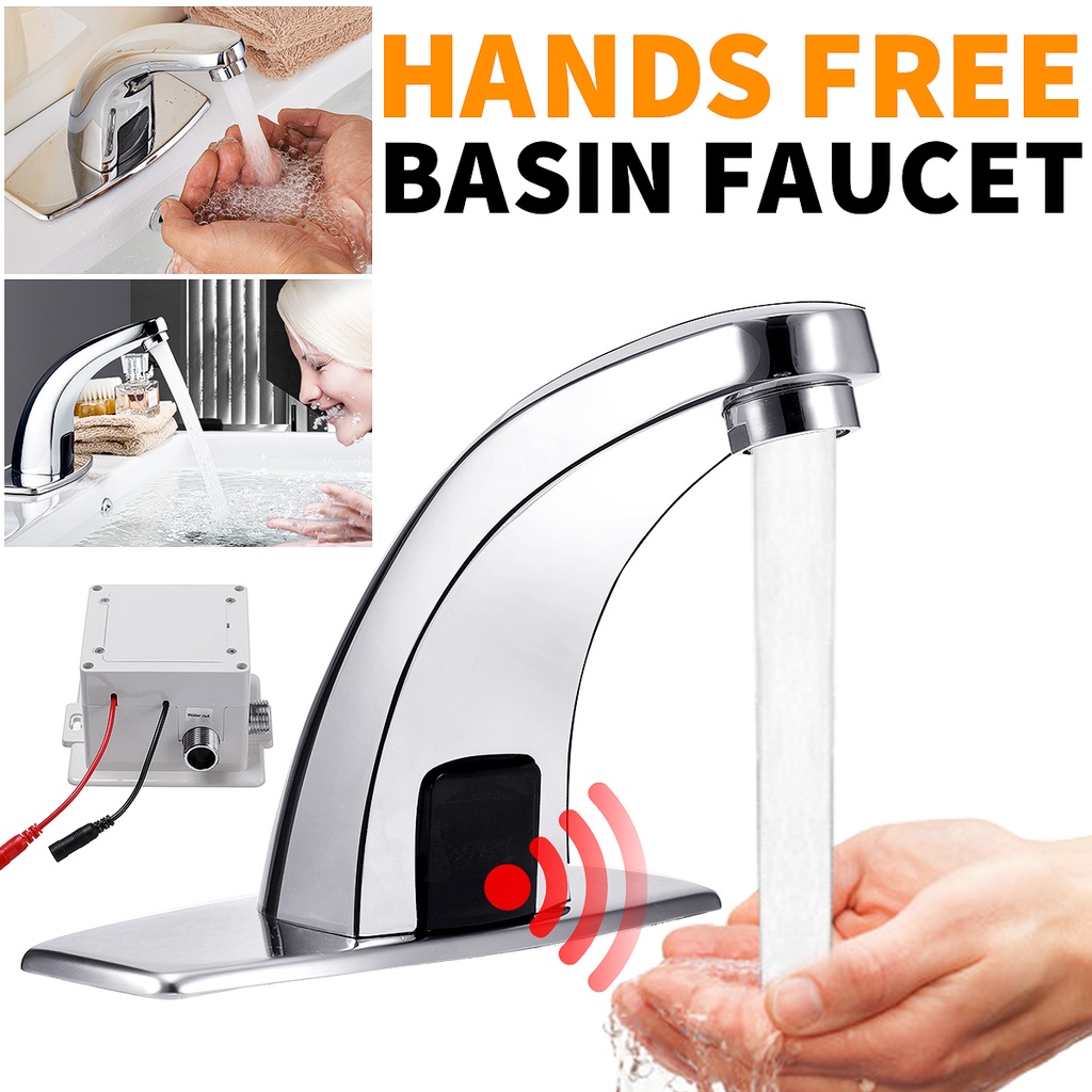 Alloy Automatic Infrared Sensor Sink Basin Faucet Hands Auto Mixer Tap ...