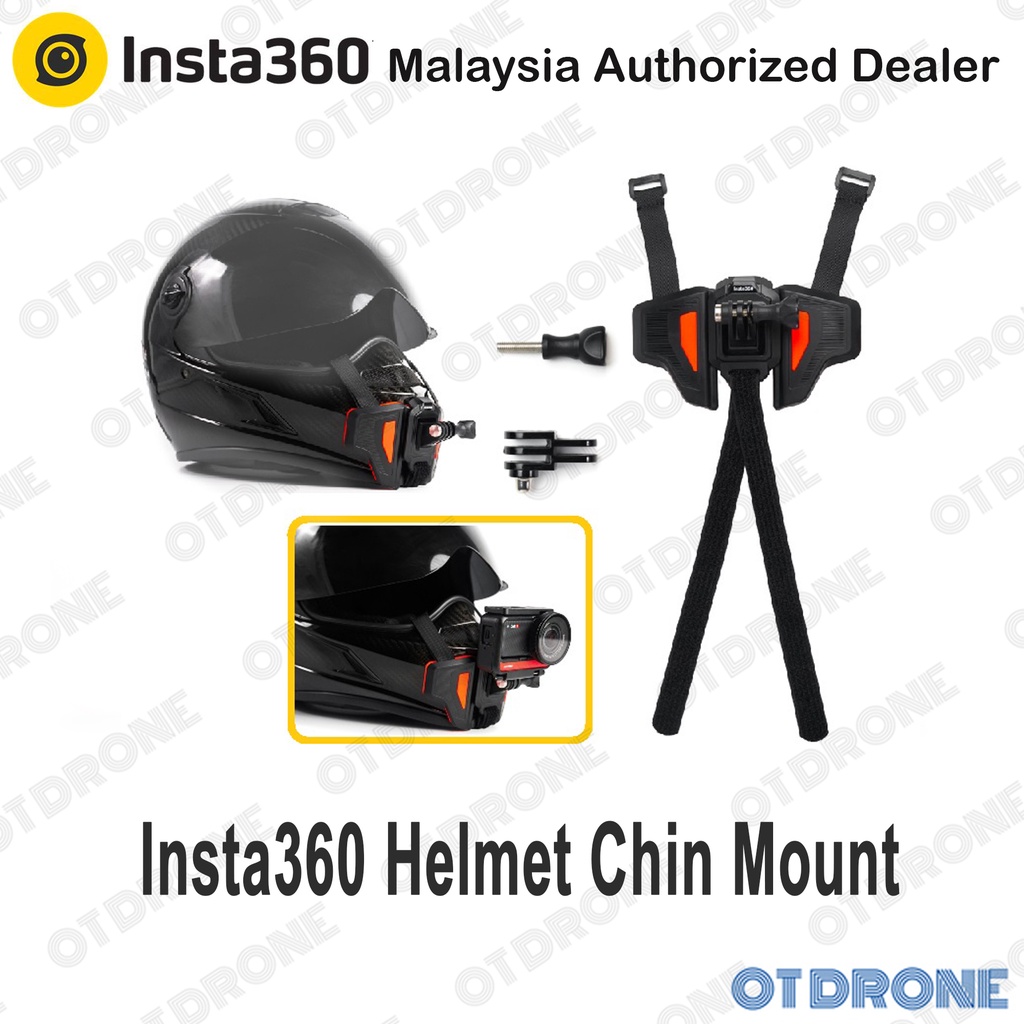 (Malaysia Authorized Dealer) Insta360 Helmet Chin Mount for Insta360 X3 ...