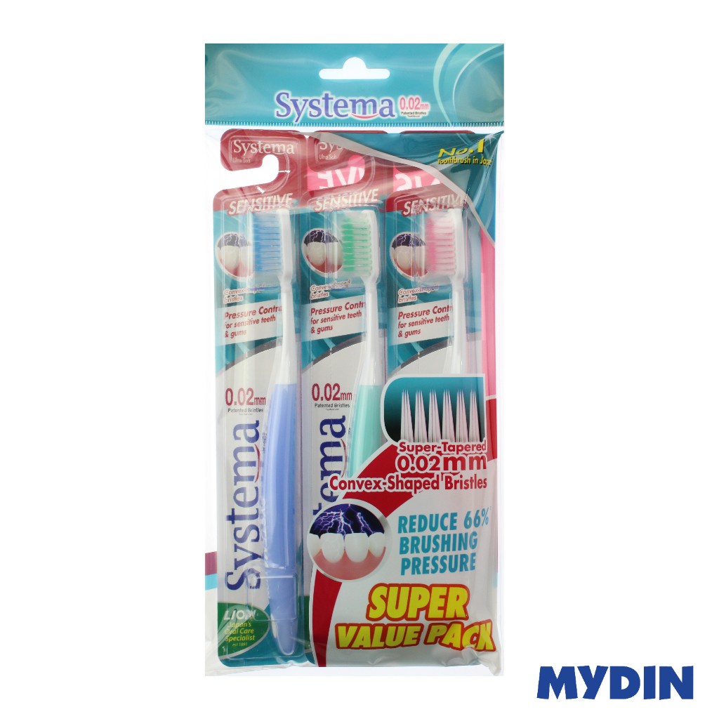Systema Sensitive Toothbrush Value Pack (3's) | Shopee Malaysia