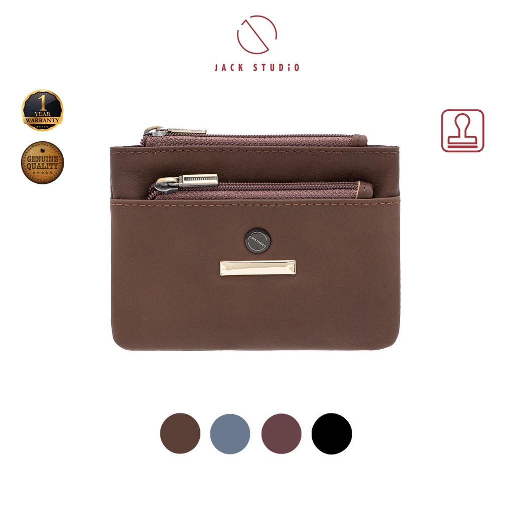 Jack Studio Diana Genuine Leather Small Ladies' Coin Pouch Zip Wallet ...